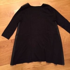 Zara | Tops | Zara Faux Leather Cross Top | Poshmark
